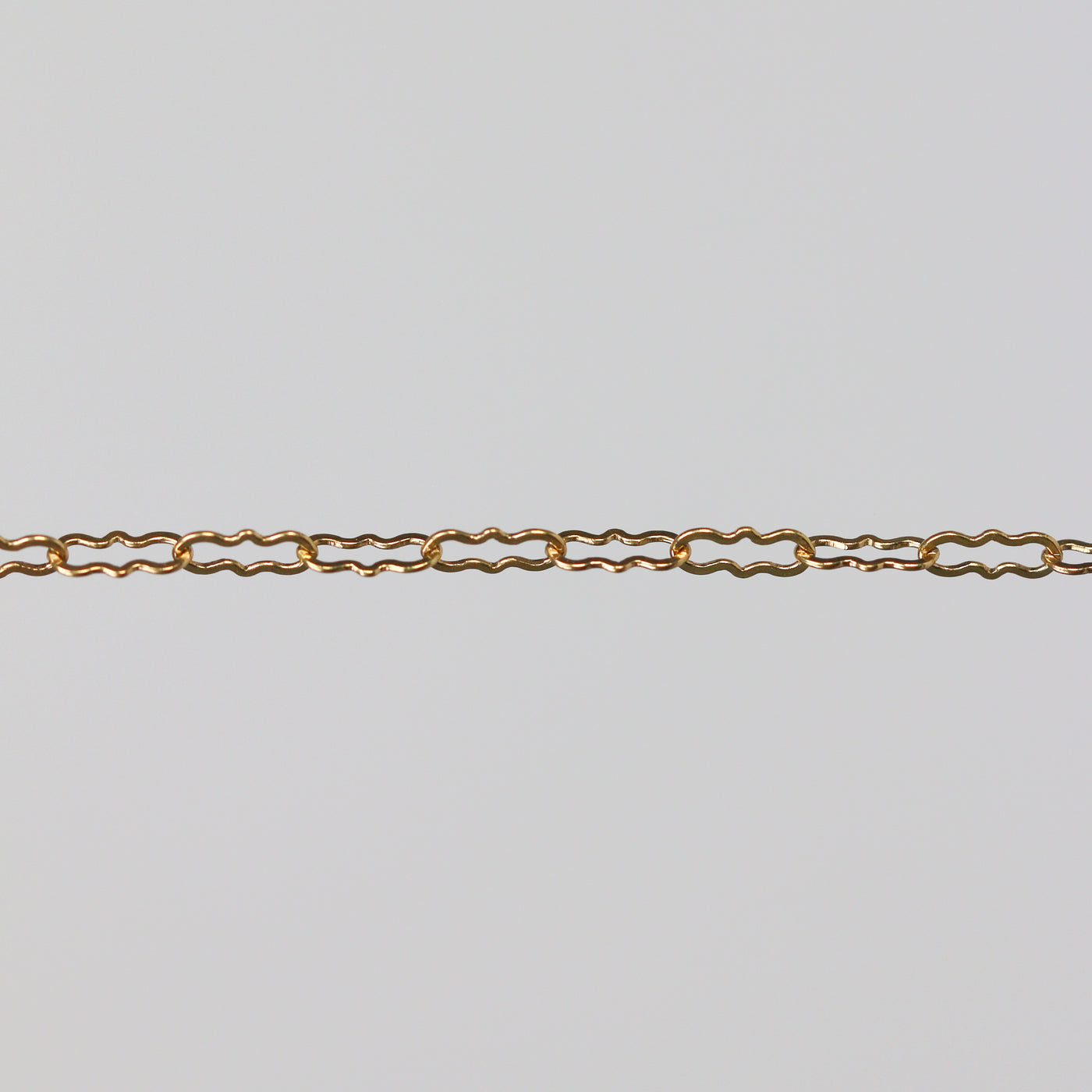 Hannah Permanent Jewelry Chain, Crinkled Paperclip Design and Links, A ...