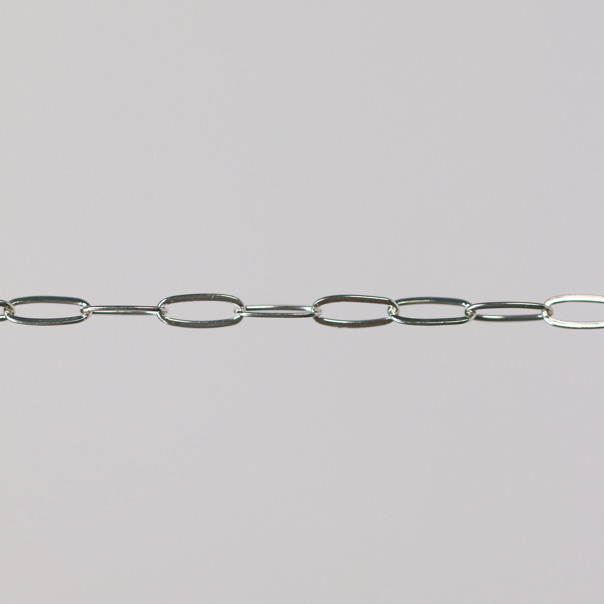 Chloe Permanent Jewelry Chain, Oval Cable Design, Flat Oval Links, Ava ...