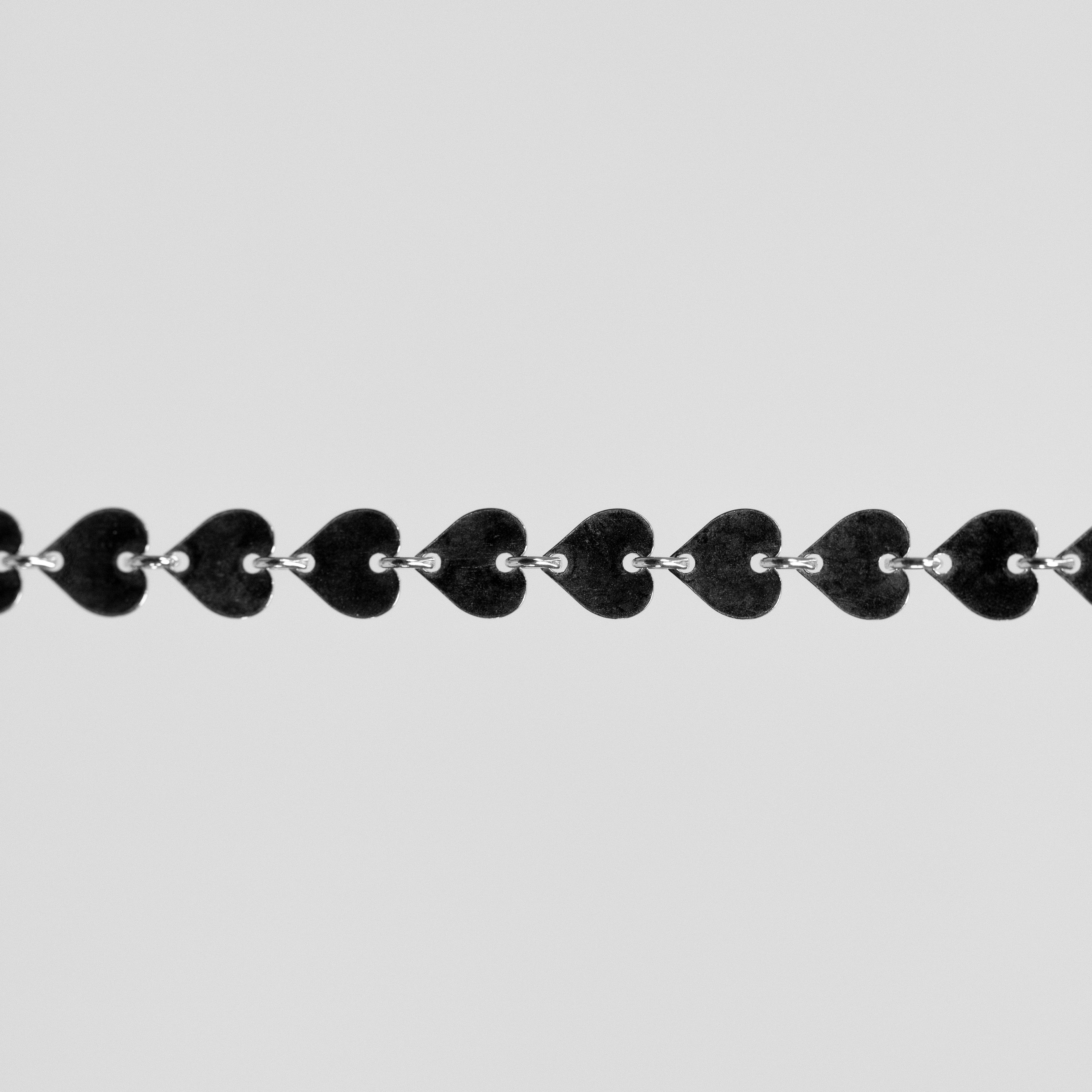 Diana Permanent Jewelry Chain, Continuous Heart Design, Available in S ...