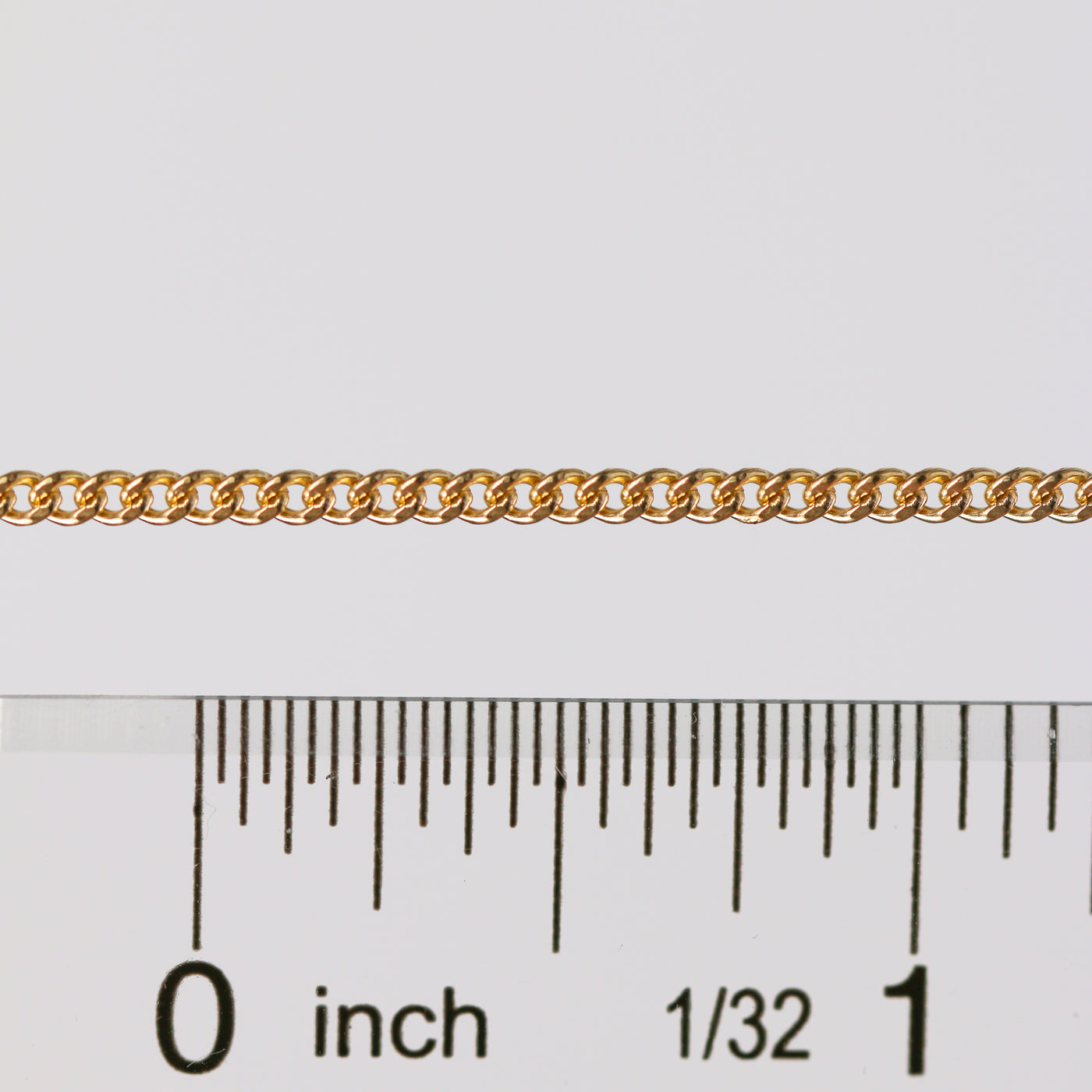 Maria Permanent Jewelry Chain, Curb Chain Design, Flat Lay Links, Avai ...