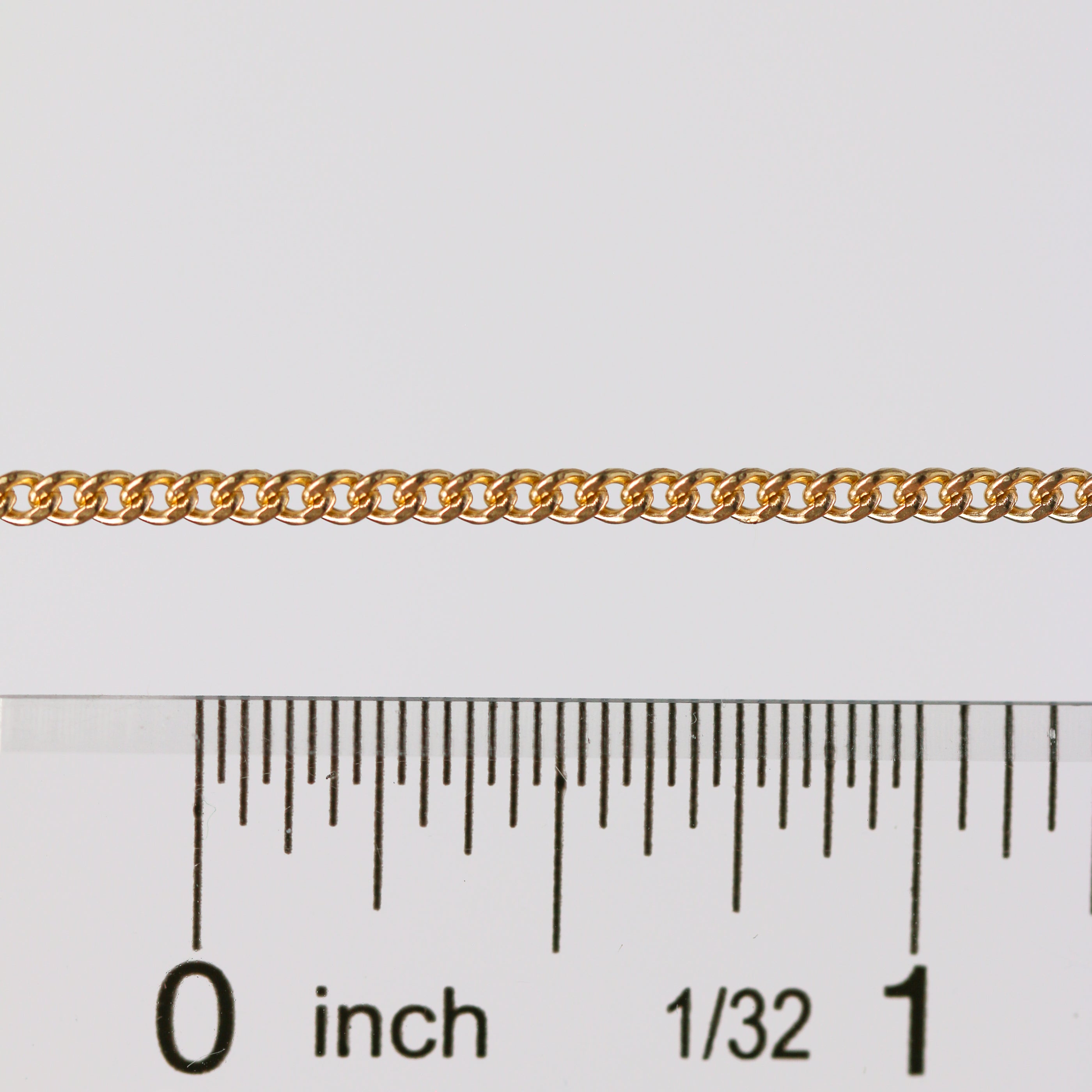 Maria Permanent Jewelry Chain, Curb Chain Design, Flat Lay Links, Avai ...
