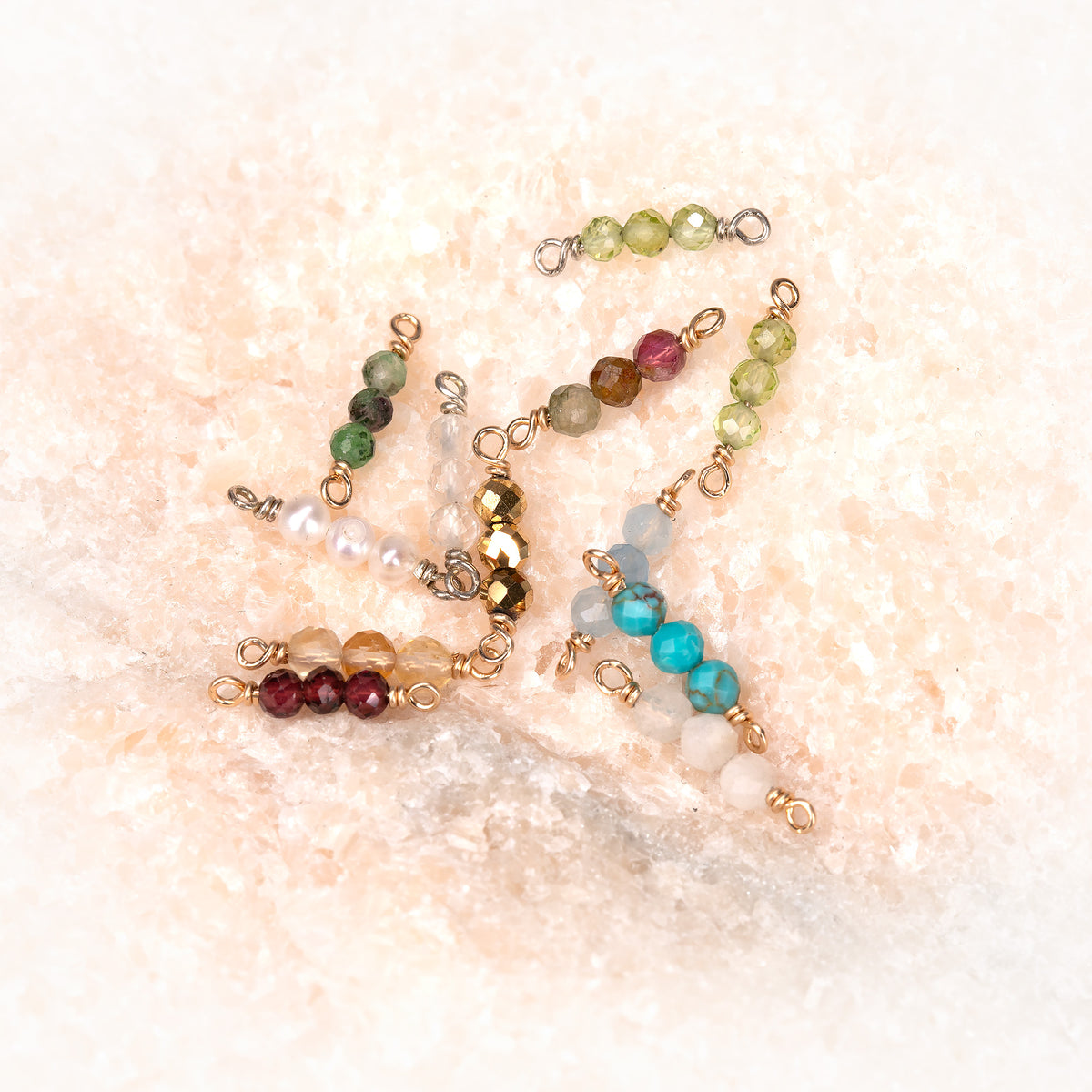 Birthstone Rock Candy Connectors | 14mm | 14K Gold Filled Yellow ...