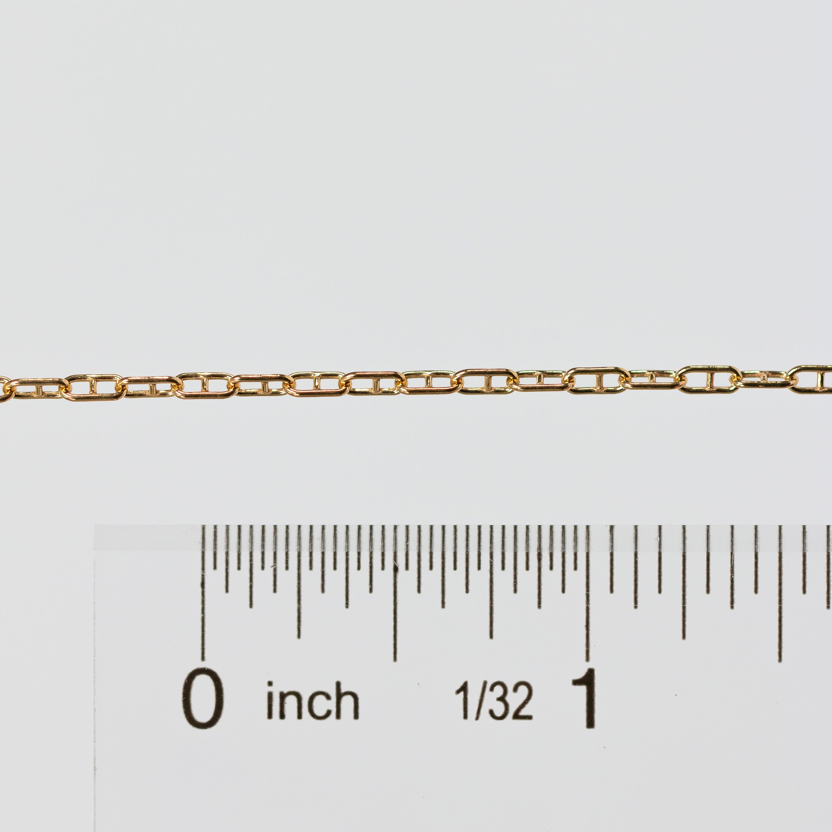Karla Permanent Jewelry Chain, Mariner Links, Available in Yellow Gold ...