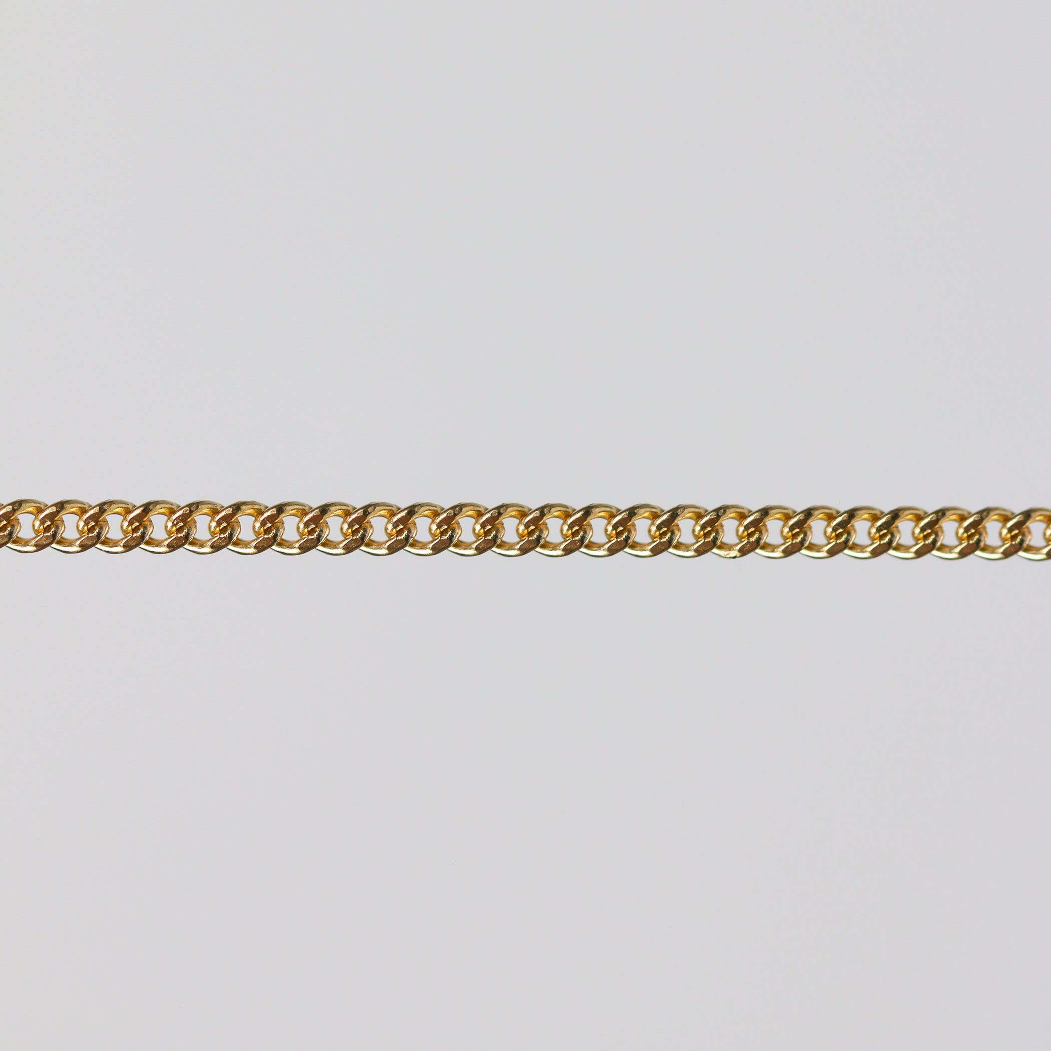 Maria Permanent Jewelry Chain, Curb Chain Design, Flat Lay Links, Avai ...