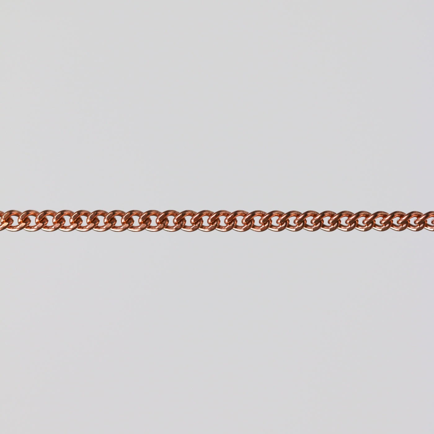 Maria Permanent Jewelry Chain, Curb Chain Design, Flat Lay Links, Avai ...