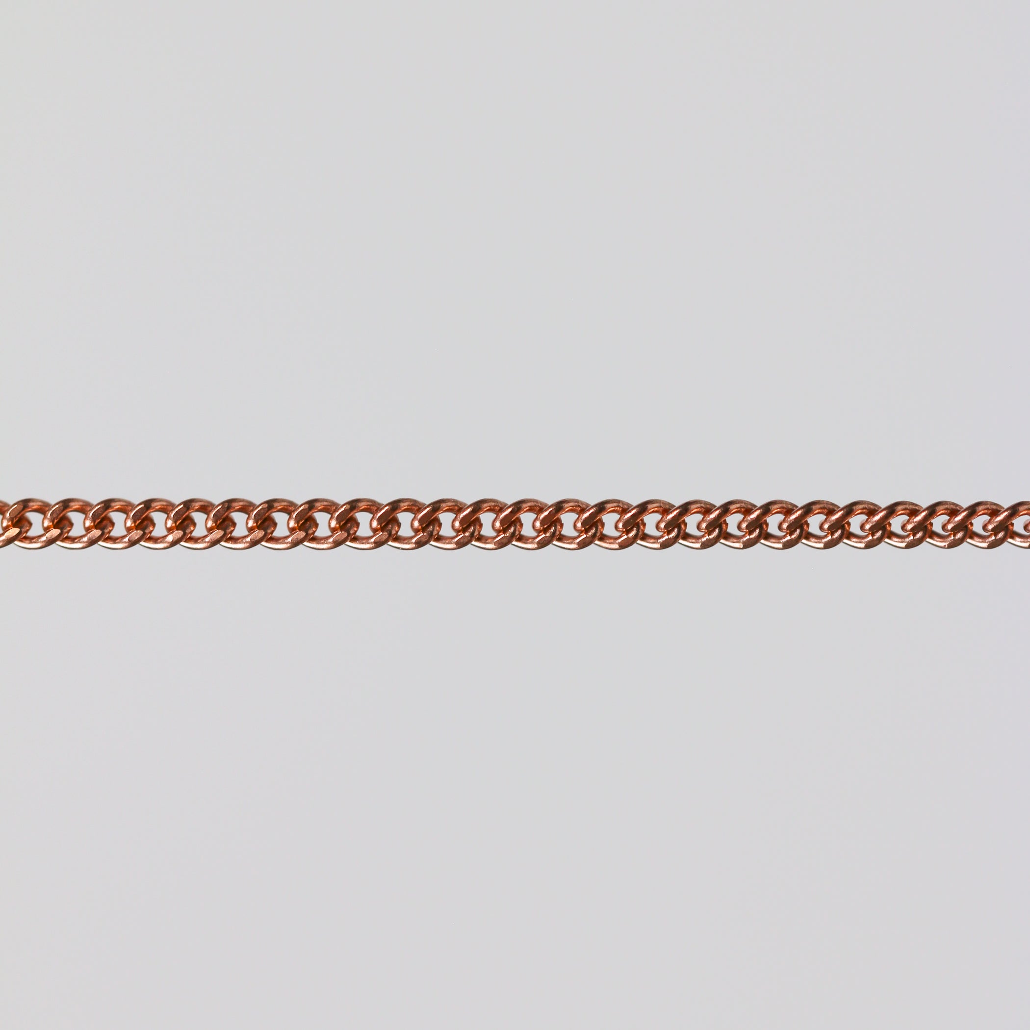 Maria Permanent Jewelry Chain, Curb Chain Design, Flat Lay Links, Avai ...