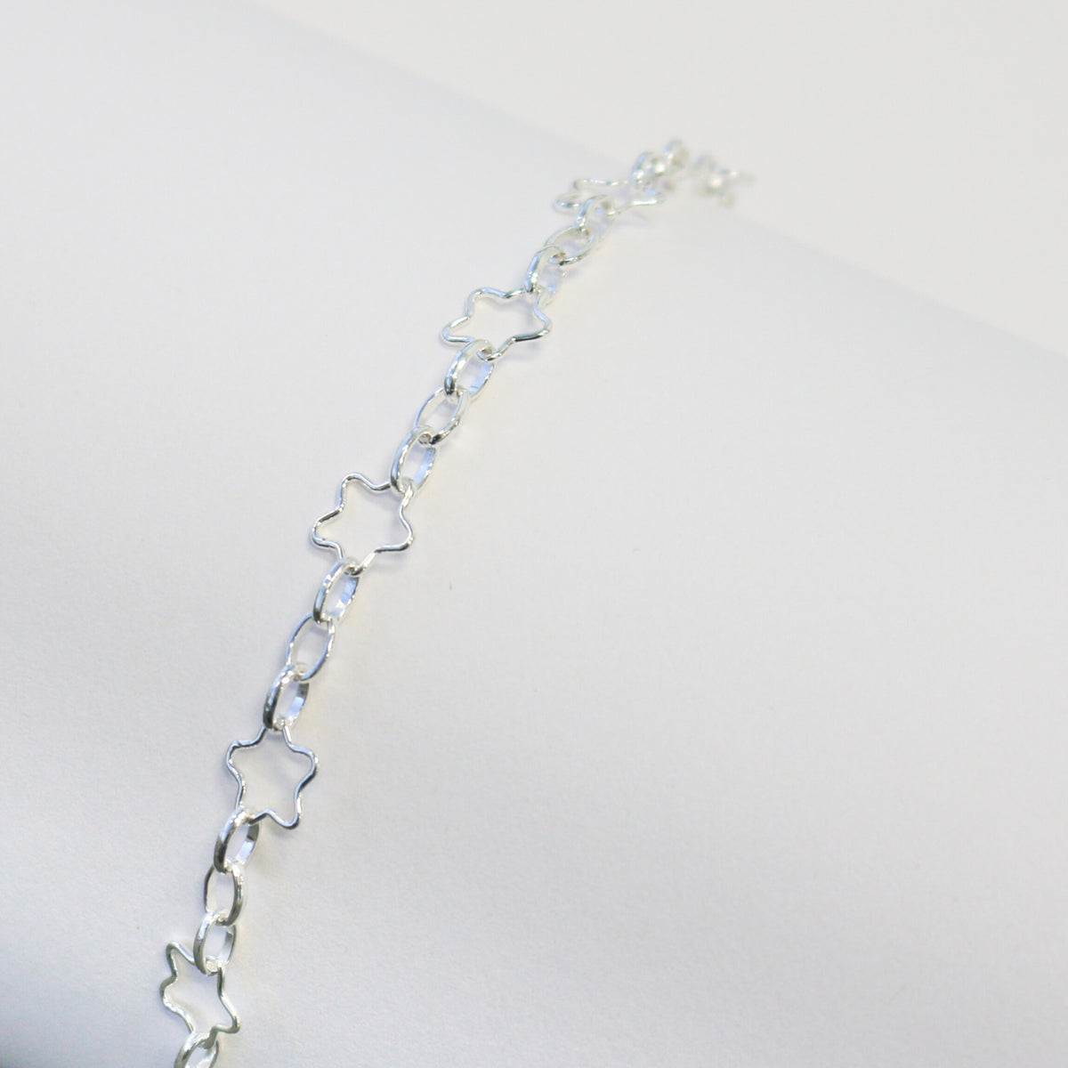 Stella Permanent Jewelry Chain, Star Design, Alternating Oval Links, A ...